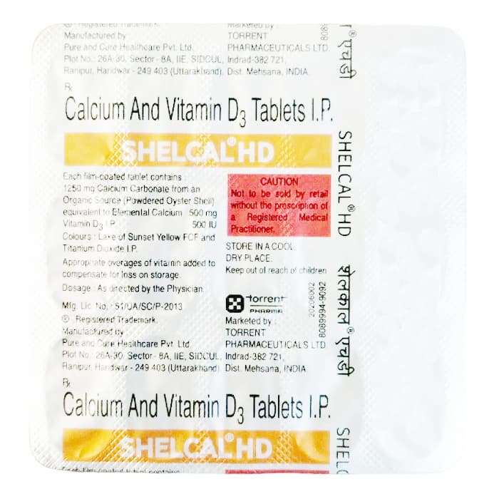 Shelcal HD Tablet - Buy Online, Uses, Dosage and Price | PillO